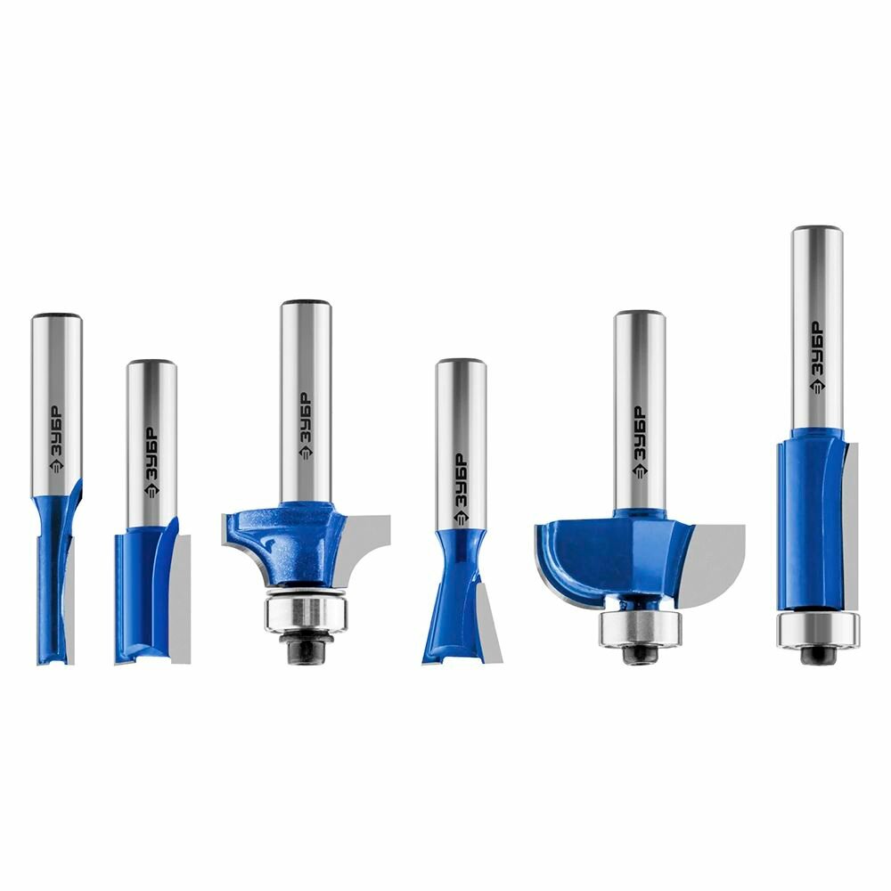 Набор фрез по дереву профильных 6 шт