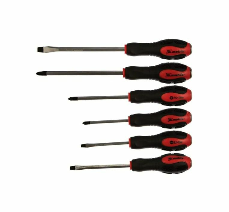 Набор отверток Matrix ударных 6шт 19120