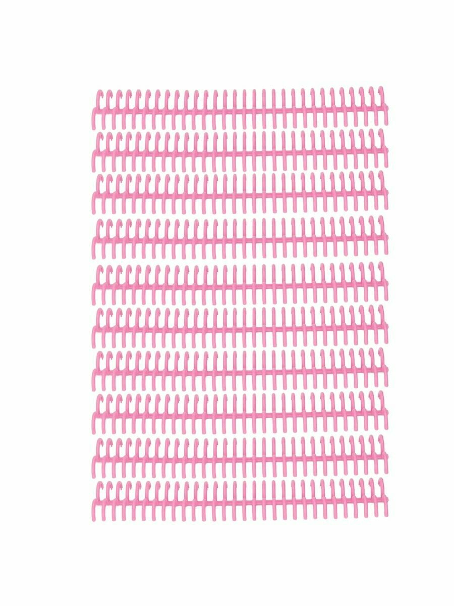 Розовые переплетные кольца с вкладышами, 22 мм, 30 отверстий, 10 шт, Износостойкий пластиковый переплетный корешок для офиса, школы и дома