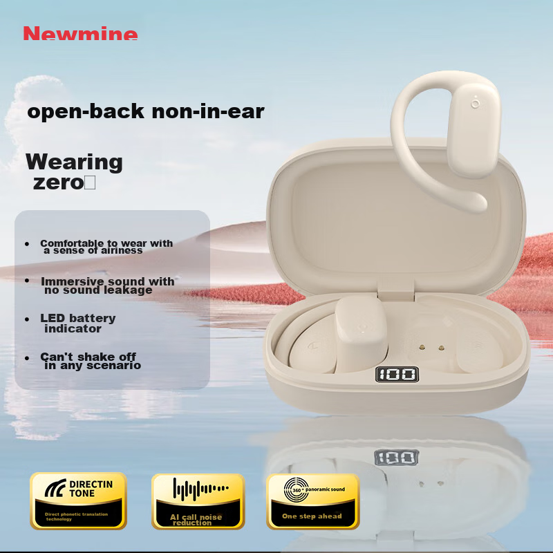 Newmine Q3 Открытые наушники с костной проводимостью Bluetooth беспроводные спортивные наушники с креплением на ухо