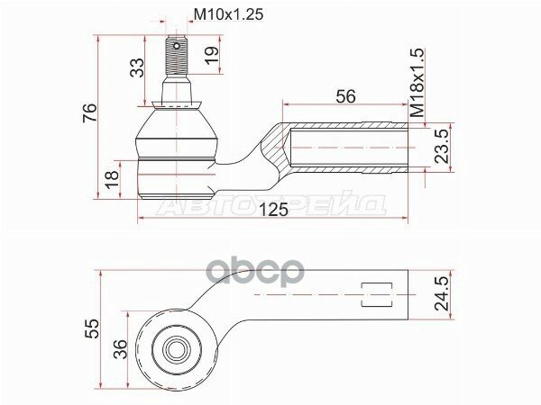 Наконечник рулевой MAZDA 3 03-08/MAZDA 5 05-10 LH Sat арт. ST-BP4L-32-290 - высокое качество товара по низкой цене