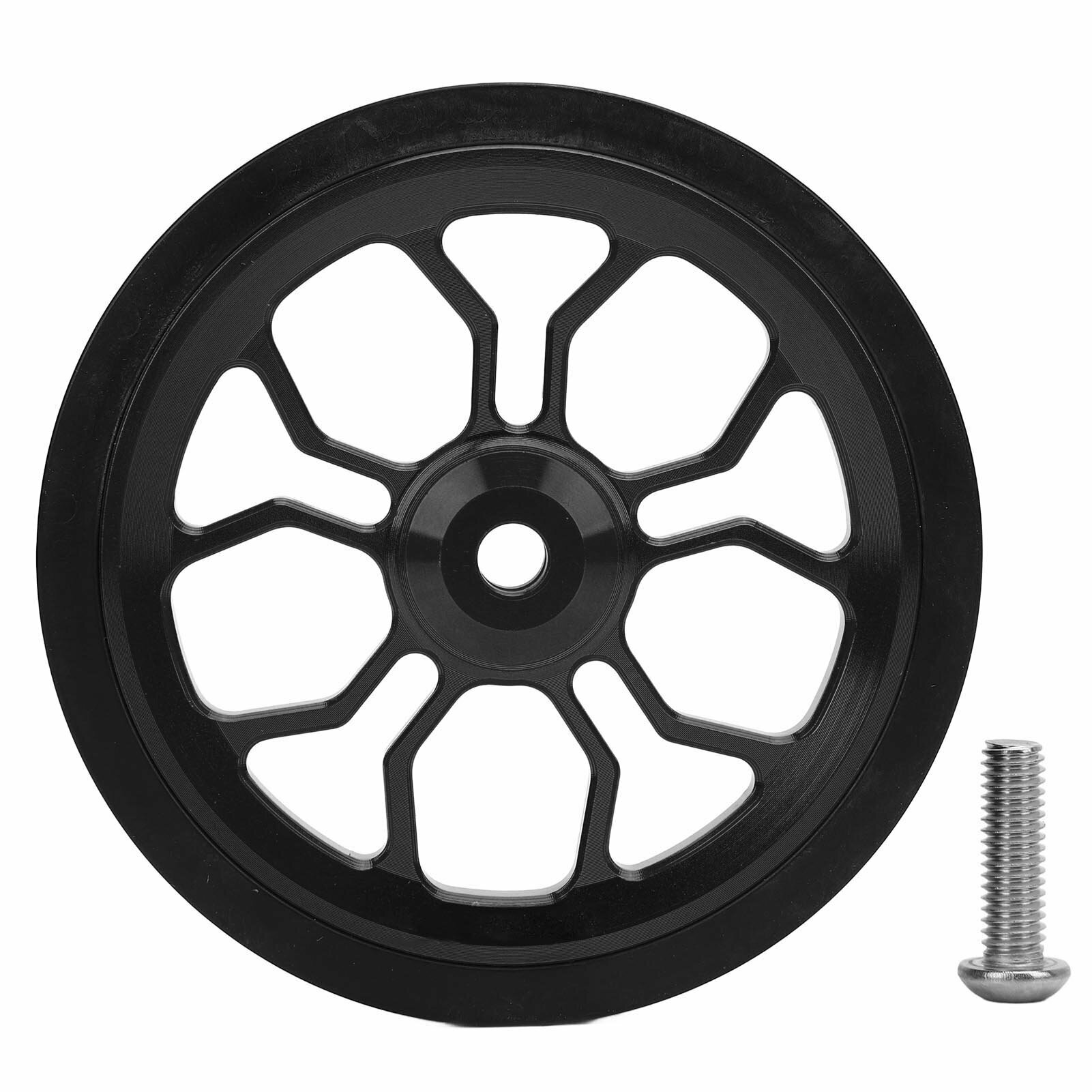 Складной велосипед Easy Wheel из алюминиевого сплава с высокопроизводительными подшипниками, легкий, для езды на велосипеде, черный.