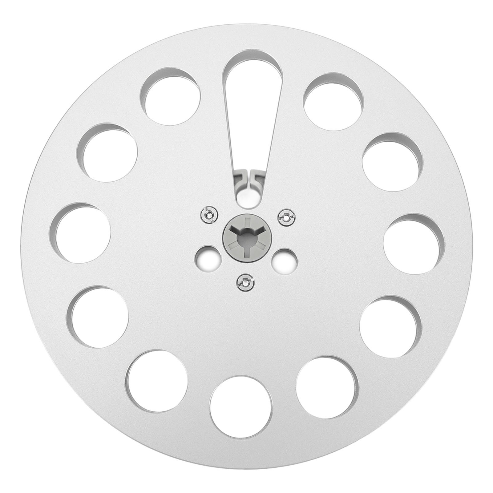 1/4 7 -дюймового пустой ленточной катушки алюминиевый сплав универсальный открытый катушка катушка для разъема для ревокса Студера. Запчасти машины серебро