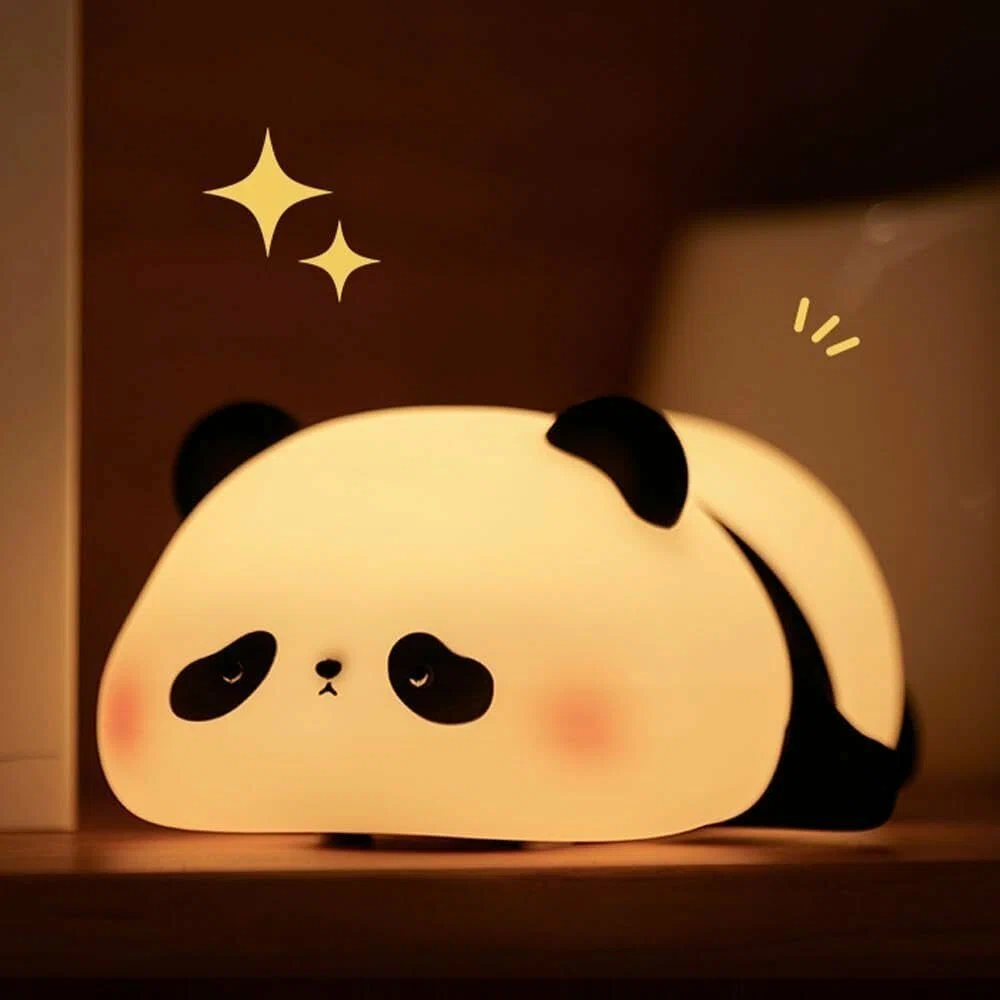 Силиконовый ночник pat light, ночник panda pat, прикроватный светильник для спальни, светильник для защиты глаз