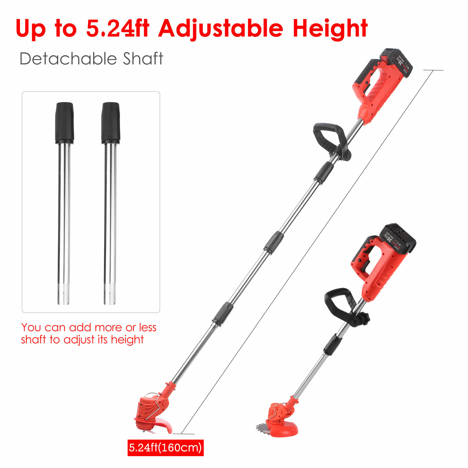 Аккумуляторный триммер для травы, кромкорез, 21 В, аккумуляторный электрокоса, ножницы для травы, кусторез с аккумулятором 4 А·ч, зарядным устройством и сменными лезвиями для ухода за двором