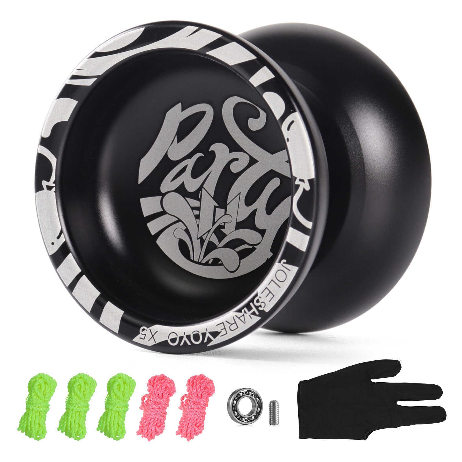 Профессиональный алюминиевый мяч для йо-йо, подарочный набор с веревками и перчаткой.