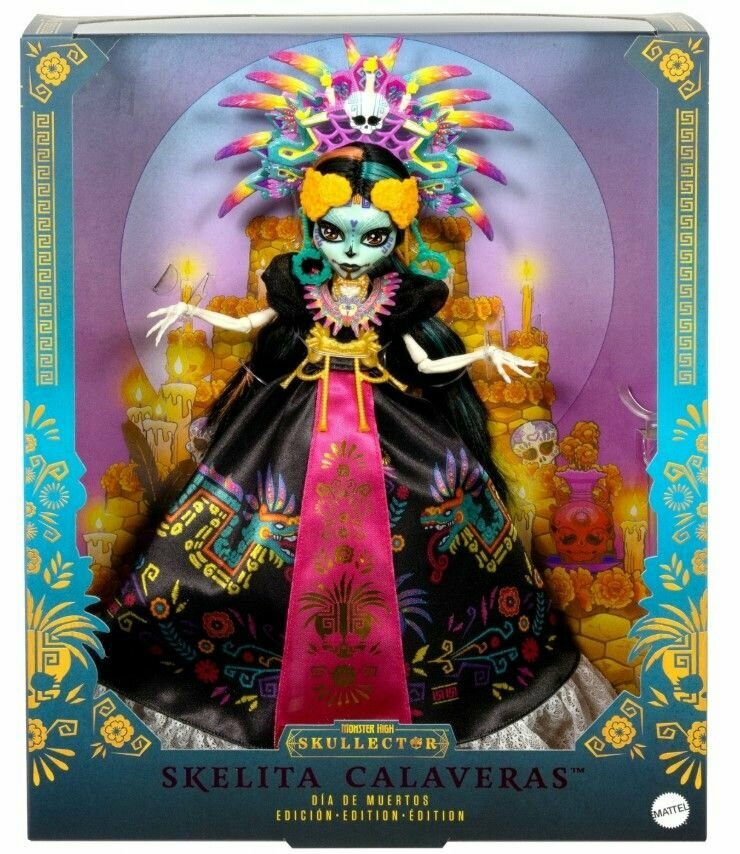 Шарнирная кукла Mattel Monster High Skelita Calaveras D a de Muertos Doll JDR63