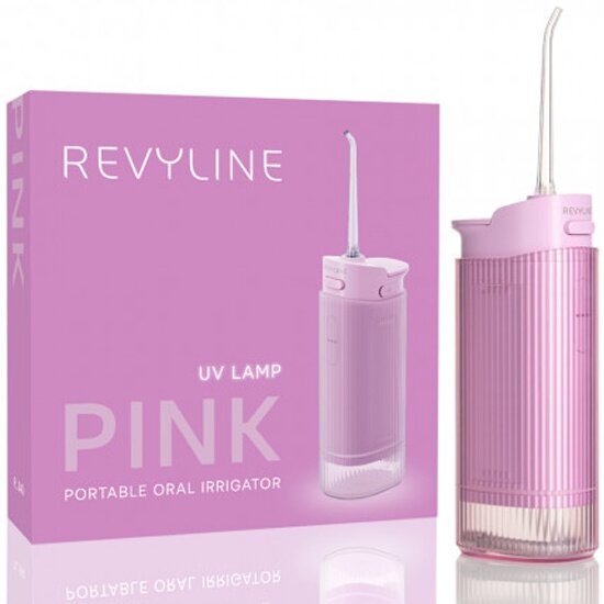 Ирригатор Revyline RL 840 с УФ-лампой, розовый