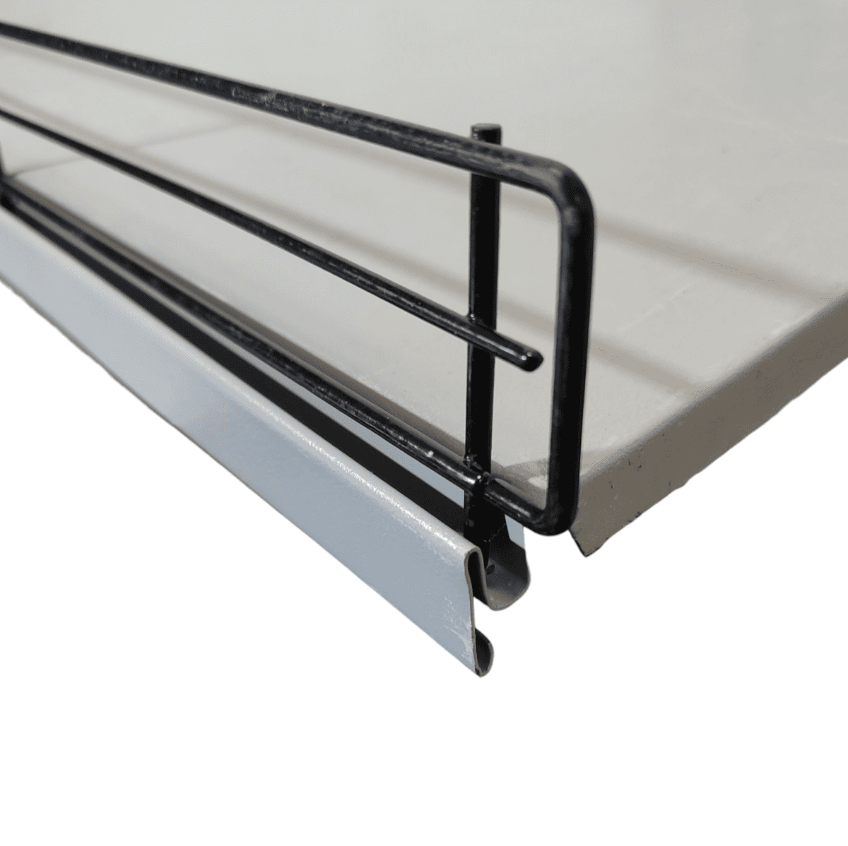 Ограничитель полки Граф 630x70 мм, 10 шт, черный