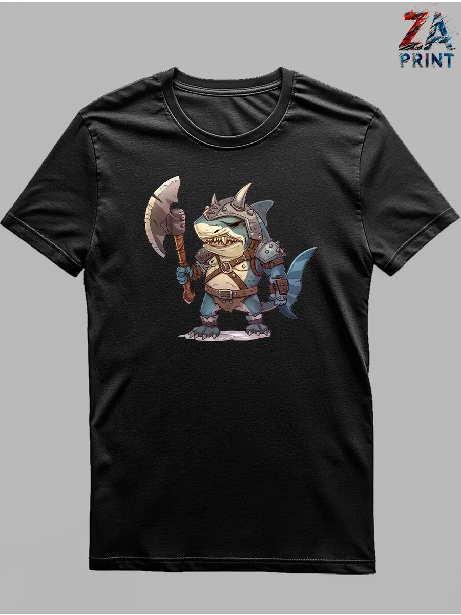 Футболка викинг акула