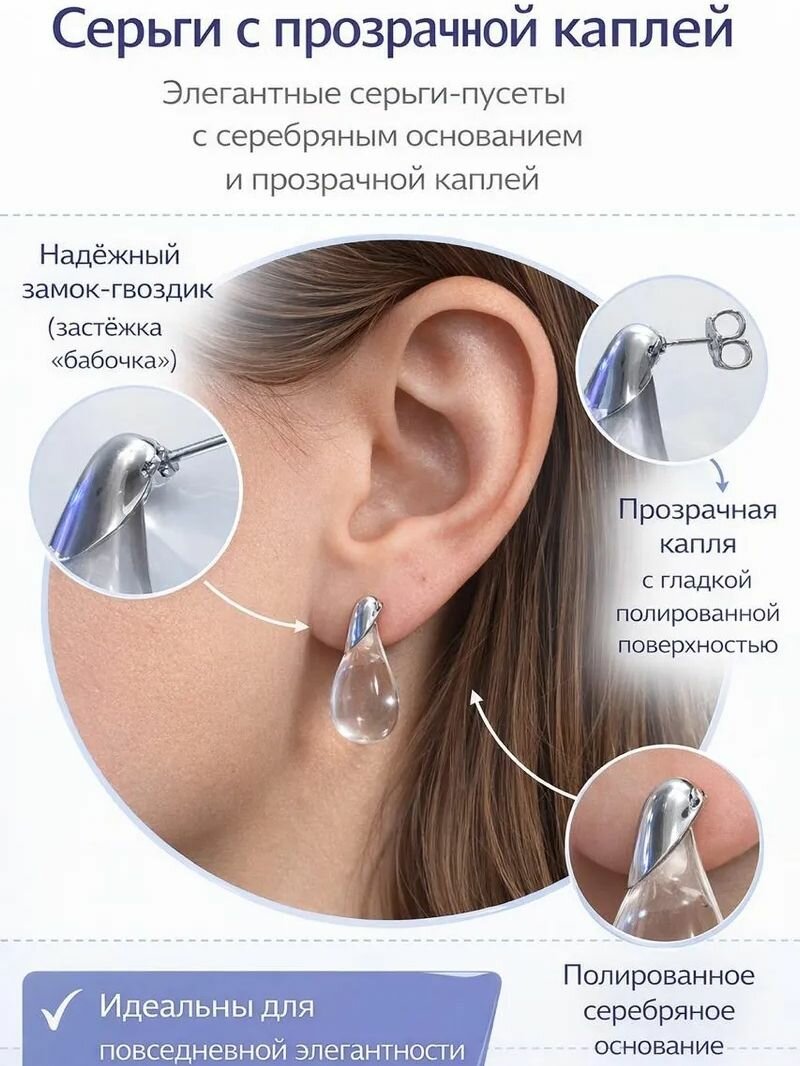 Серьги каффы