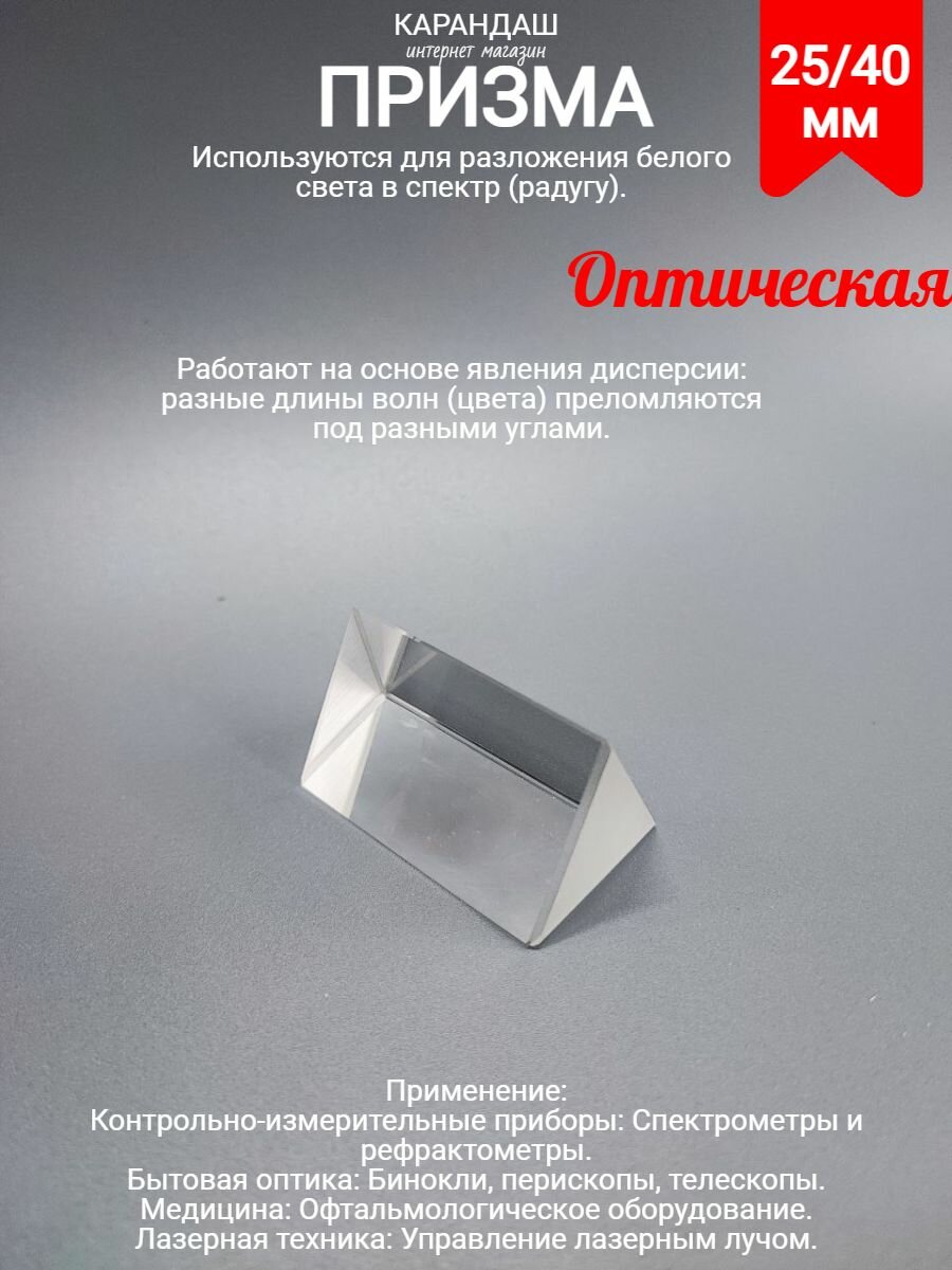 Оптическая призма 25/40 мм