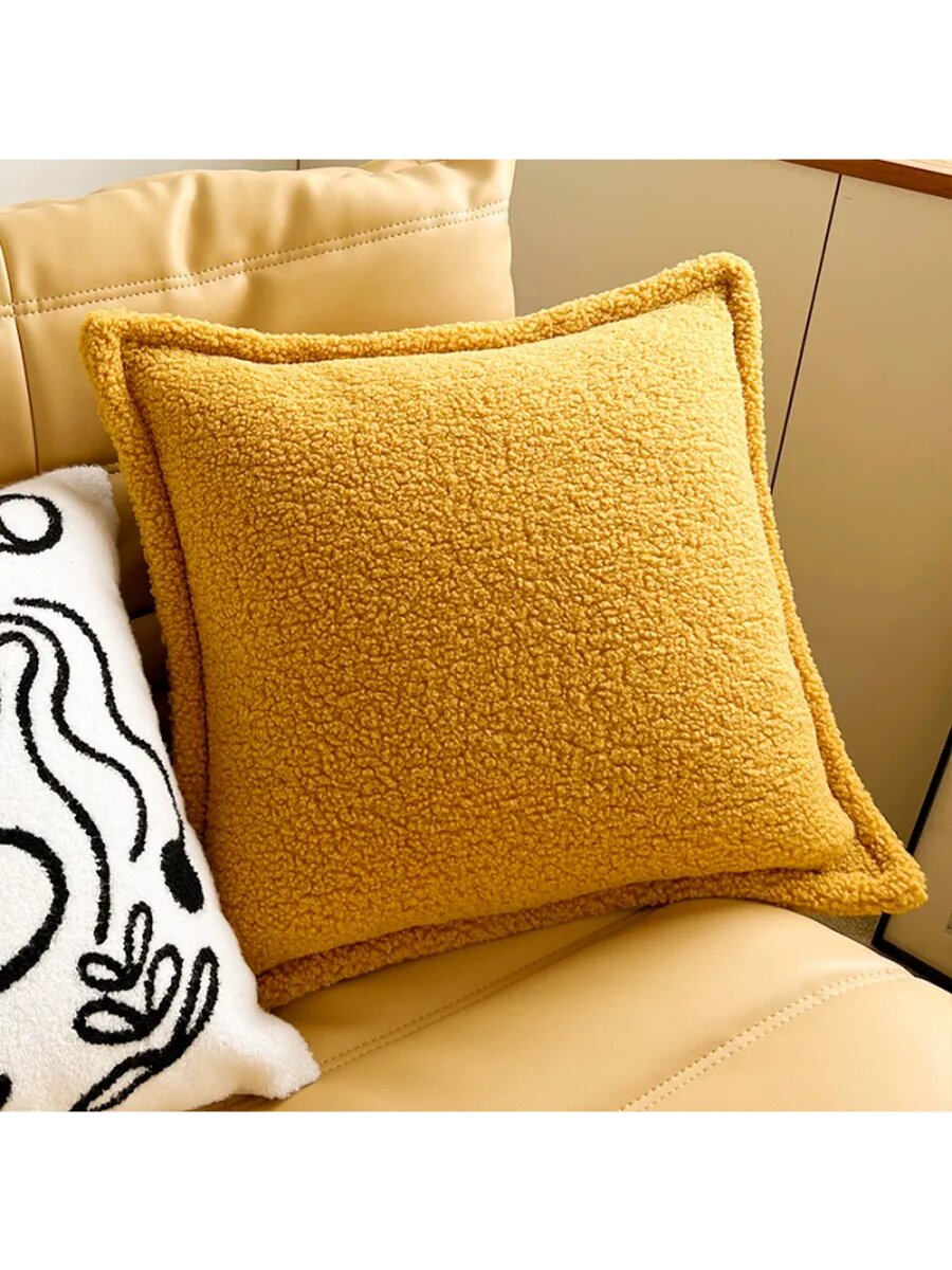 Наволочка Manyue Манго желтый 50x50см с наполнителем