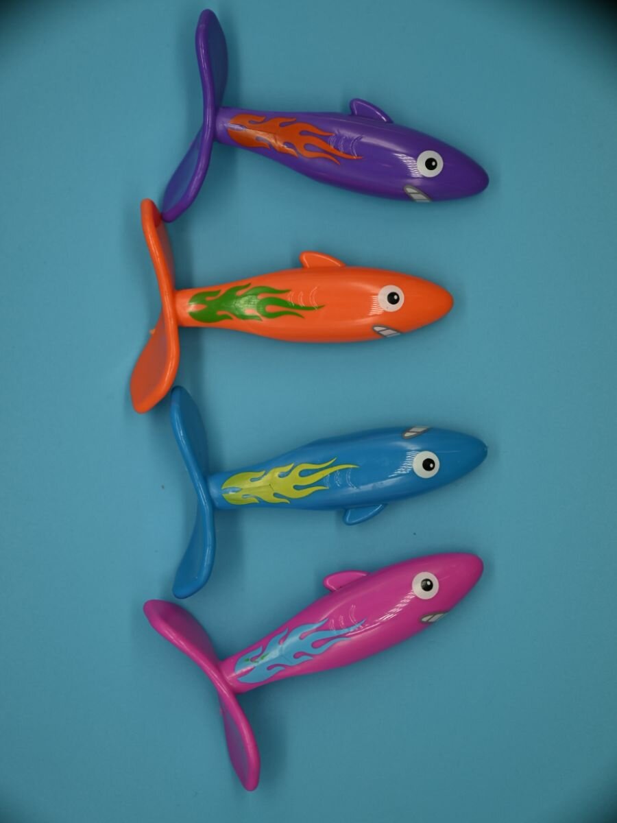 Тонущие игрушки Акулы-вертушки для ныряния в бассейне и ванной
