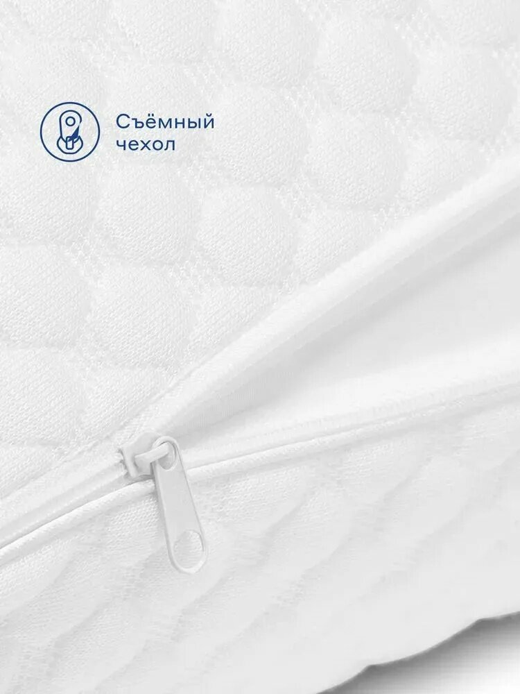 Подушка 50x70 см, Средняя жесткость, Хлопок, Полиэстер