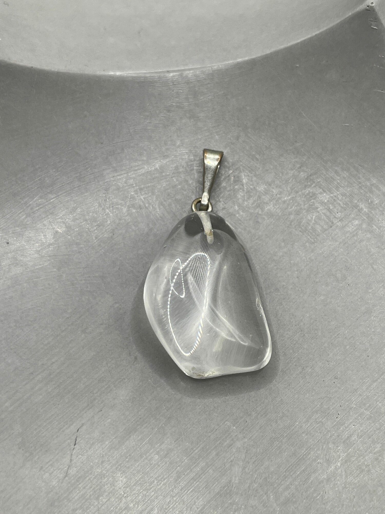 Винтажный кулон подвеска, горный хрусталь