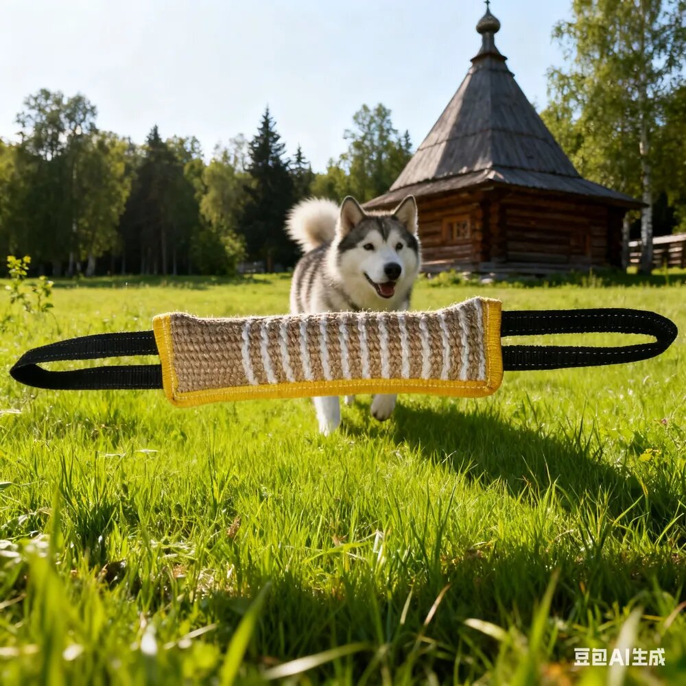 Прочная игрушка из джута для жевания, 30 см, подходит для жевания и перетягивания