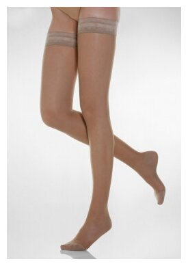 Чулки компрессионные лечебно-профилактические на резинке STAY-UP 140 (18-22) REL-870-1 телесные (Телесный; 4 )