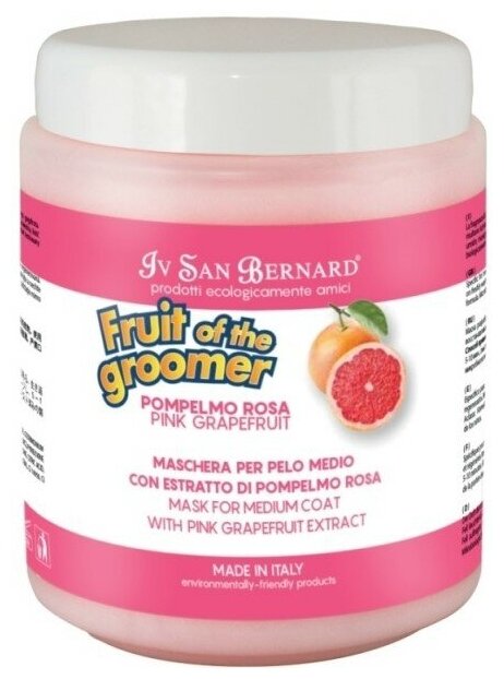 ISB Fruit of the Grommer Pink Grapefruit Восстанавливающая маска для шерсти средней длины с витамина 250 мл.