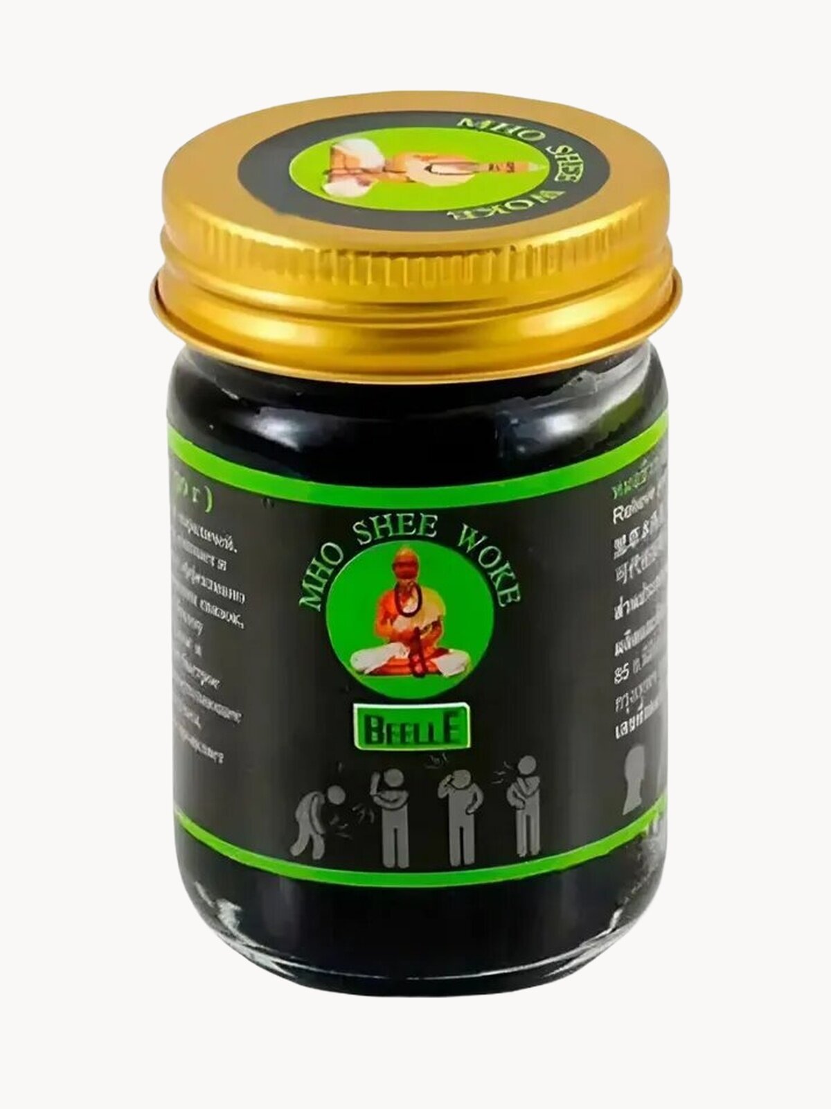 Тайский бальзам Mho Shee Woke, обезболивающий, разогревающий, на травах, 50 грамм