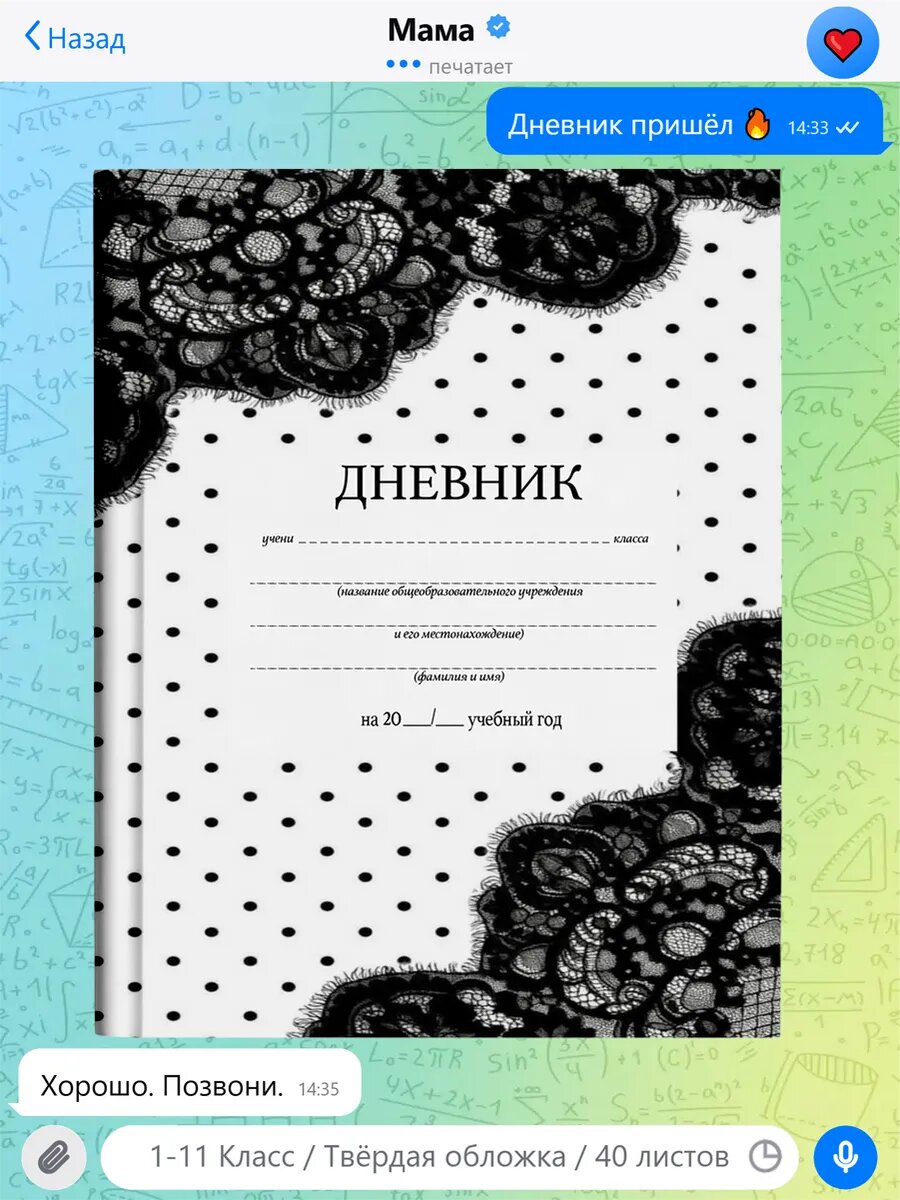 Школьный дневник с принтом y2k pinterest