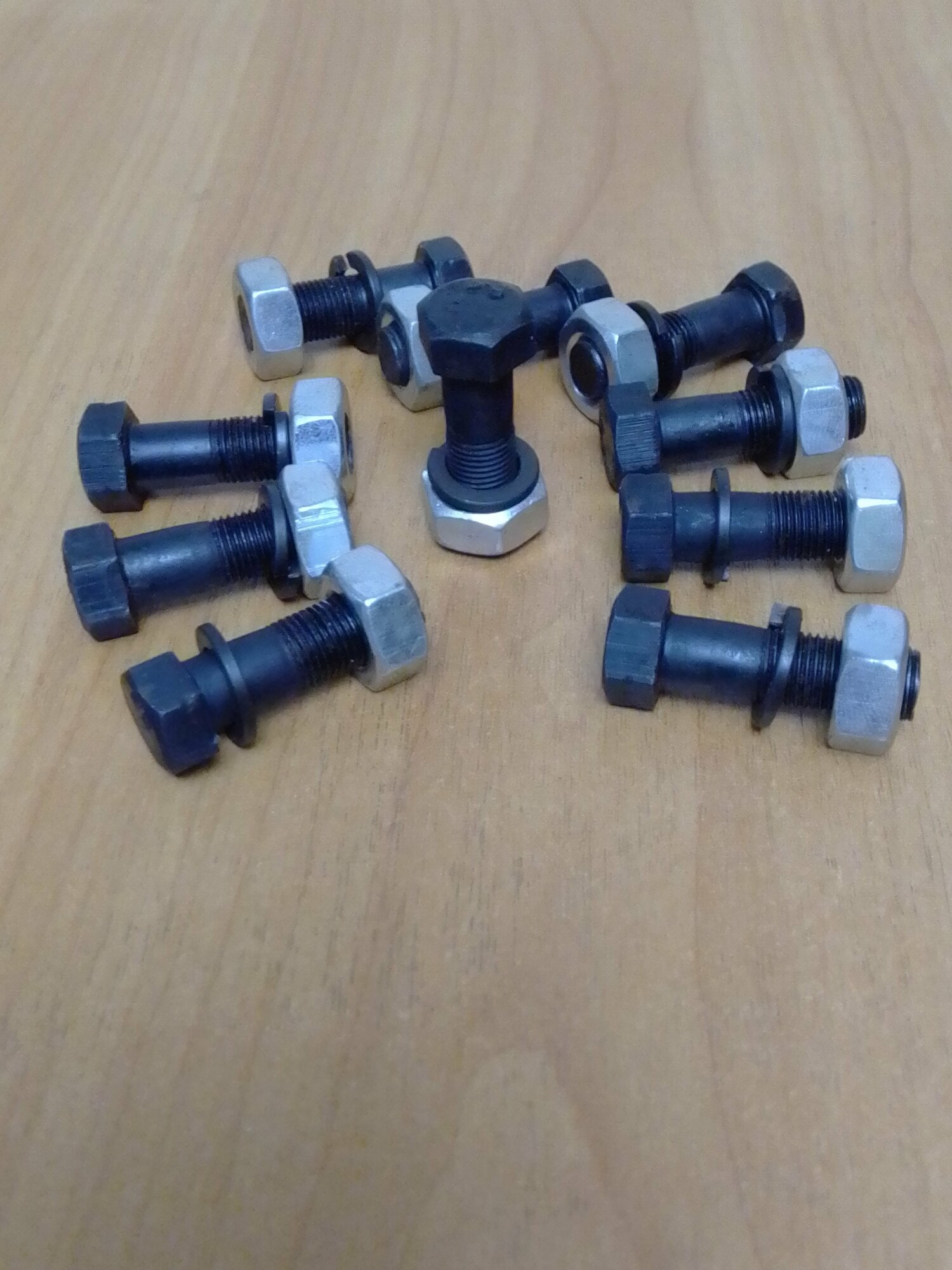 290784-п29 . Болт М10х1х30 в сборе с гайкой и гровером для автомобилей (кардана Волга, Газель, УАЗ и др.). Комплект 10 штук. РЗИ