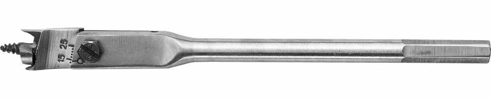 Сверло по дереву STAYER, перовое, регулируемое, d 15-45 мм