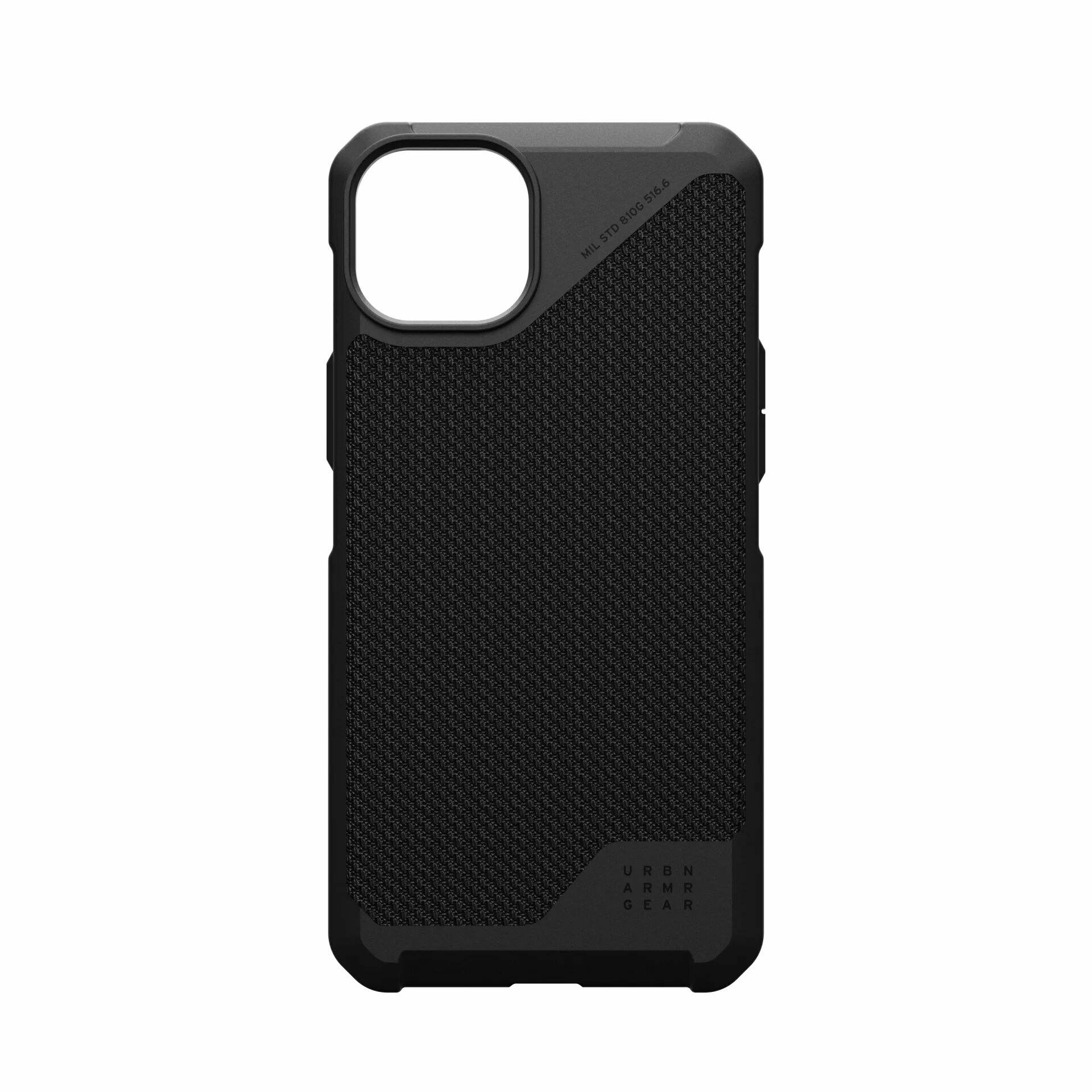 Чехол с поддержкой MAGSAFE Uag Metropolis LT ткань Kevlar для iPhone 15 Plus 6.7", цвет черный (Black)
