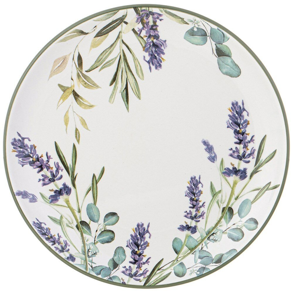 Тарелка закусочная agness "Лаванда" 21*2,5 см