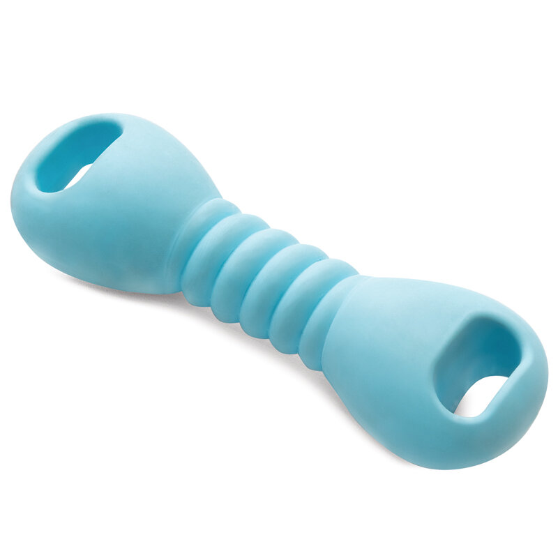 Игрушка для собак из цельнолитой резины Гантель, размер - 13,5 х 4,5 х 3,3 см, цвета в ассортименте, Gamma, 12192013