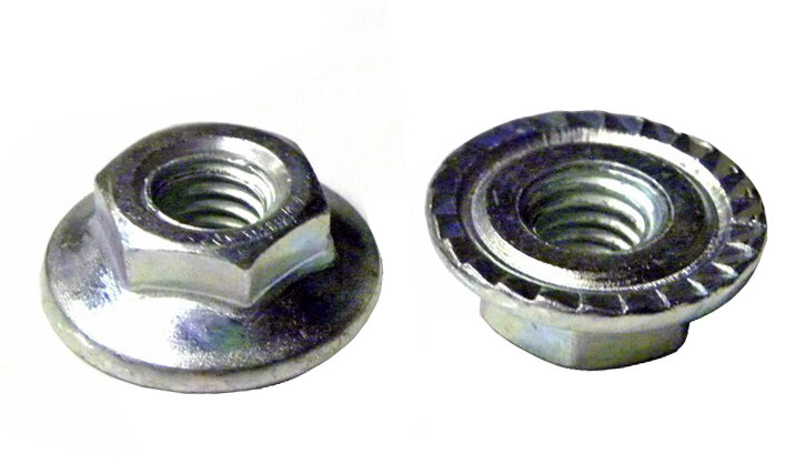 Гайка М6 БелЗАН ВАЗ-2101 указателя поворота с зубчатым буртиком, 20 шт