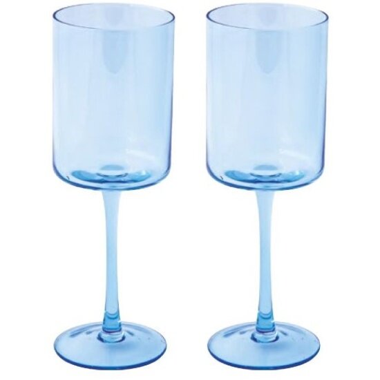 Набор бокалов для вина Easy Life "Rainbow" 2 бокала 0.38л (голубой) (EL-R4005/RABL)