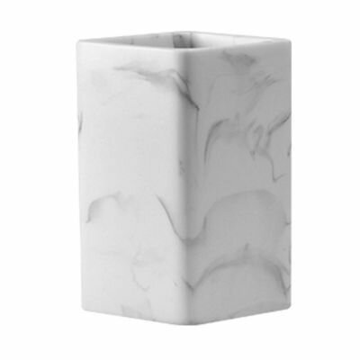 Стакан для зубных щеток, цвет светлый мрамор, WasserKRAFT Ems K-1628