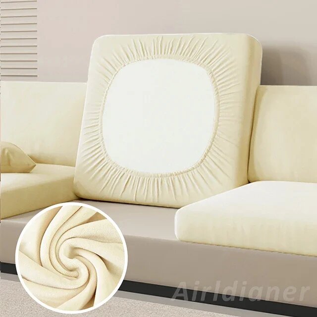 Бархатный чехол для дивана airldianer Back Cushion Cover, Бежевый, Beige