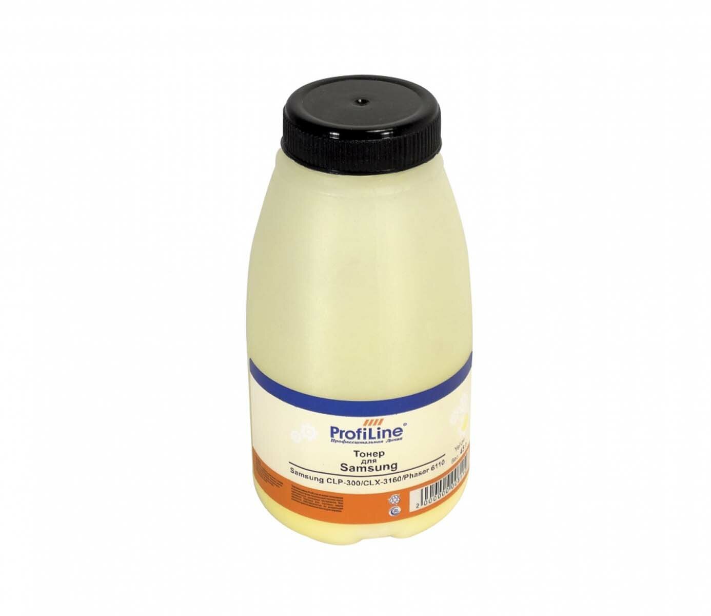 Тонер S207 для Samsung CLP-310, CLP-320, CLP-325, CLP-360, Xerox Phaser 6125, 6130 ProfiLine 45 г желтый