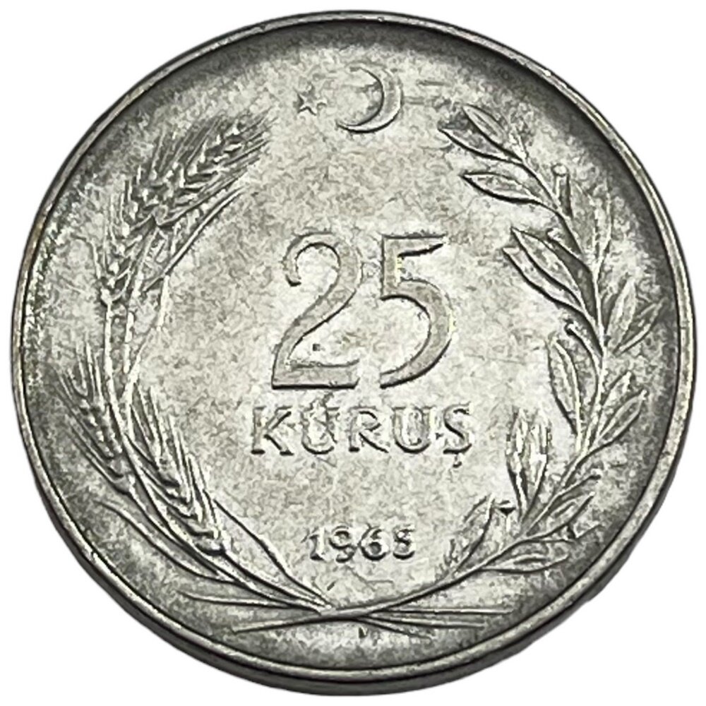 Турция 25 курушей 1965 г.