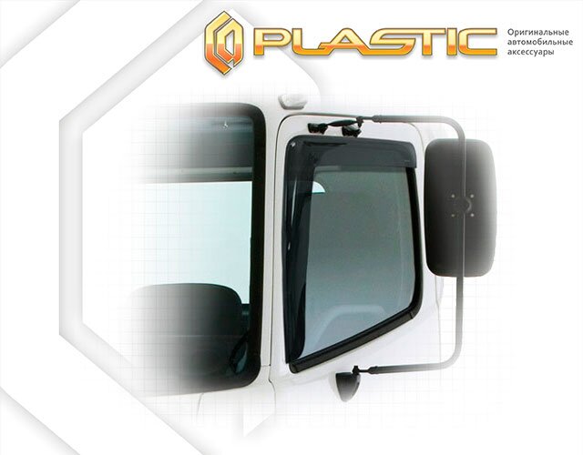 Дефлекторы окон (Classic полупрозрачный) Hino 700 2008 - г. в. СА Пластик (Арт. 2010030309965)