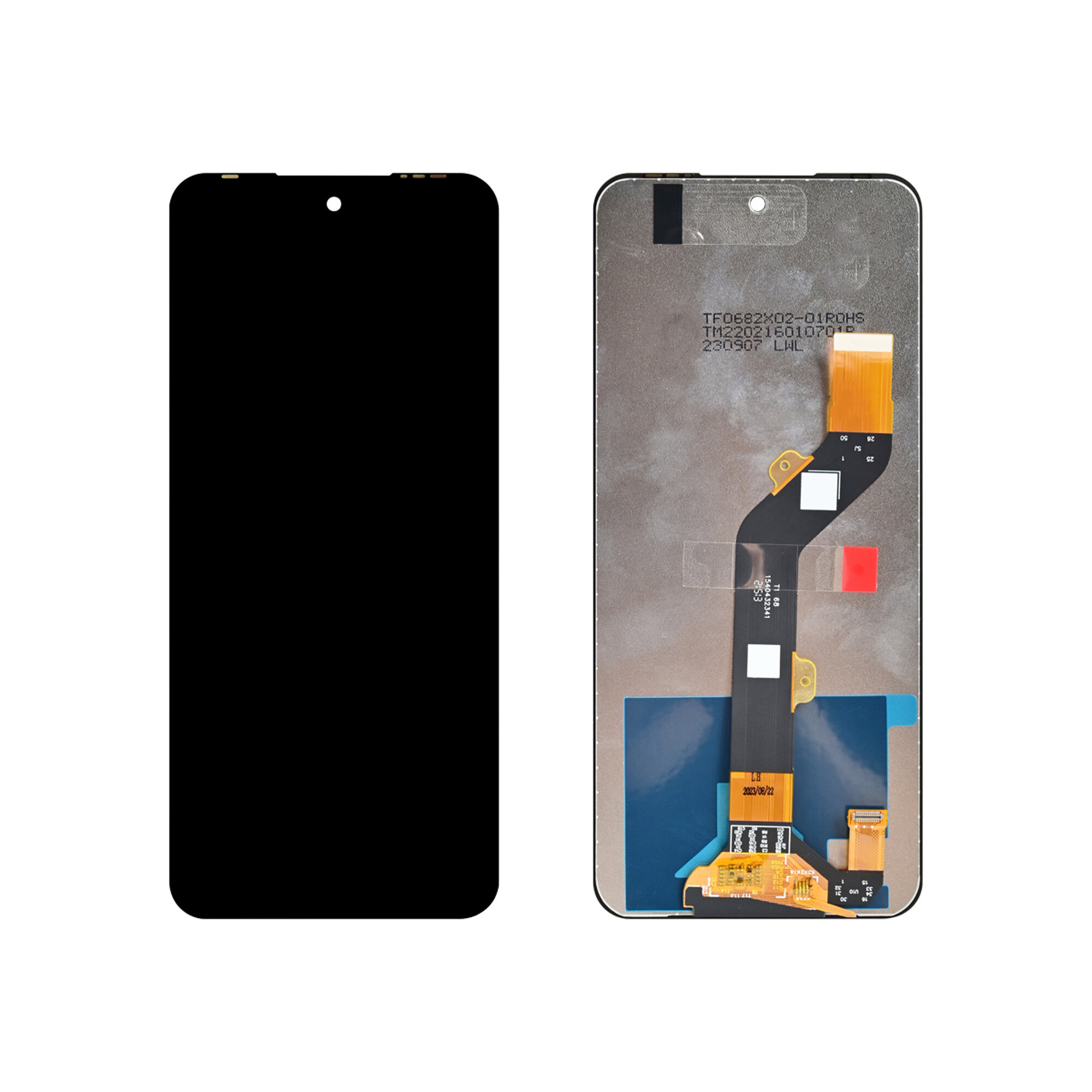 Дисплей (экран) в сборе с тачскрином для Infinix Hot 12 Play NFC, Hot 20, 20 Play, Hot 12, Note 12i, Pova 4 черный (Premium LCD) / 720x1640