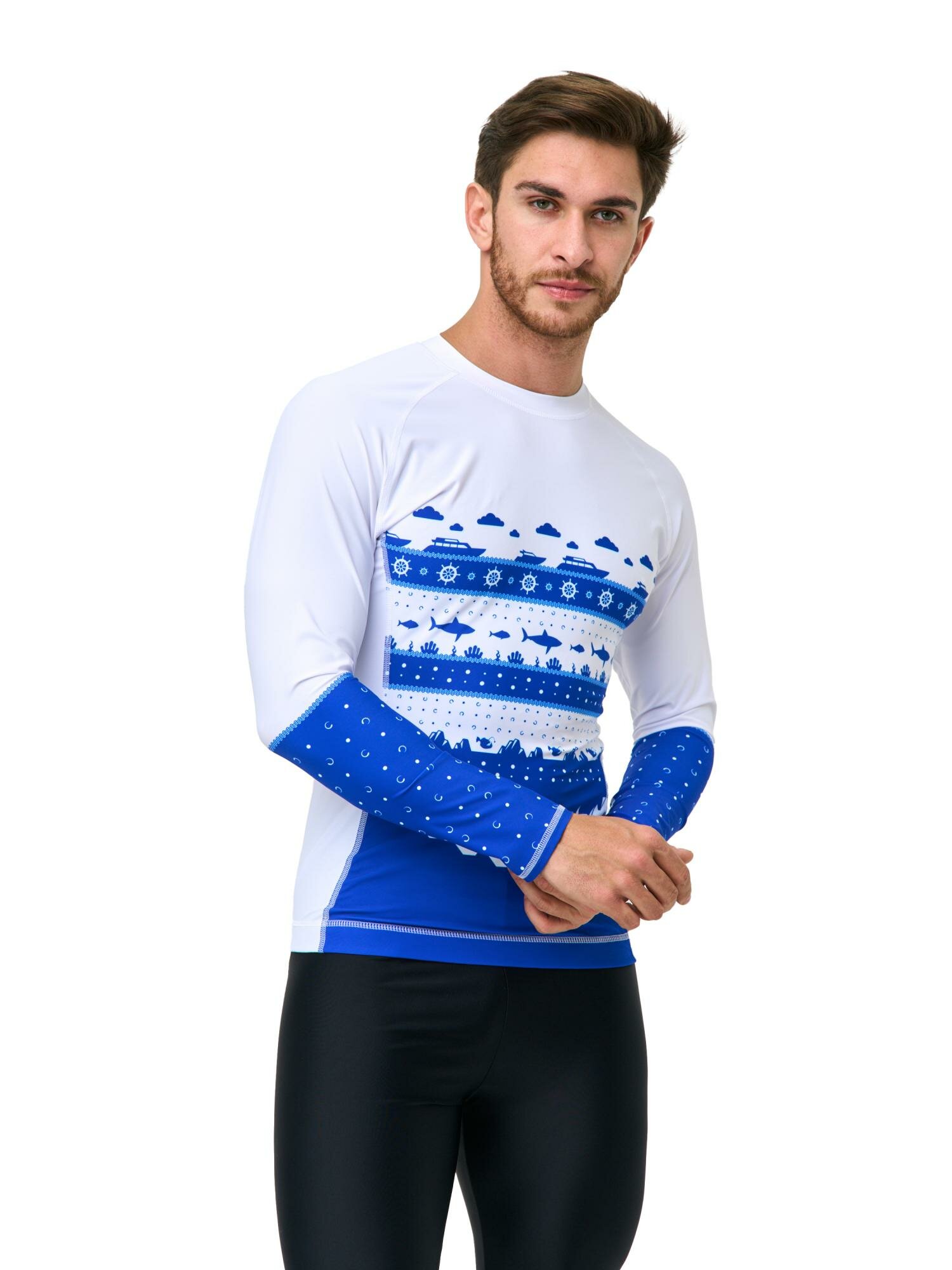 Футболка T-Flex Blue White UPF80 мужская