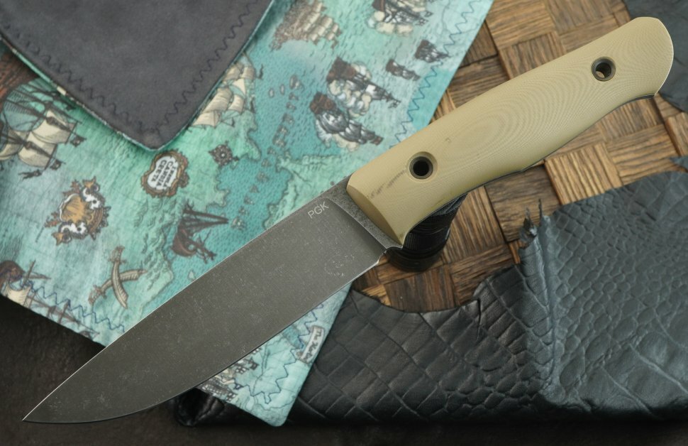 Нож с котом/ MercSKnives Леший, PGK, G-10