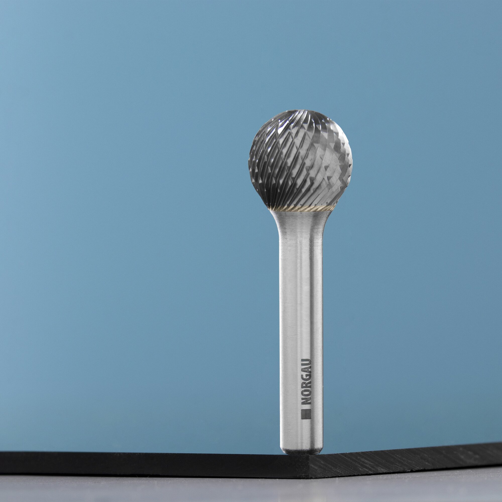 Борфреза твердосплавная по металлу NORGAU industrial сферическая 19 мм, форма D, заточка DCM