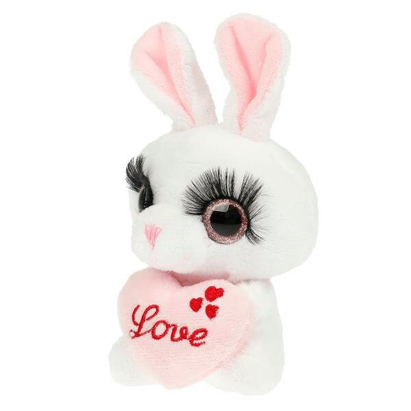 Игрушка мягкая Добрые игрушки Милые зайки без чипа 14см M098798-14D/белый