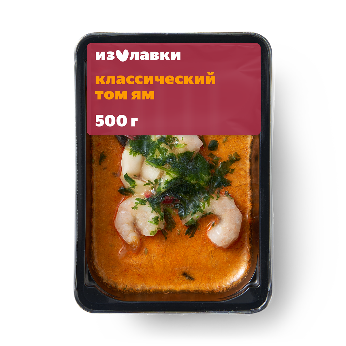 Суп "Том Ям" Из Лавки, с морепродуктами, пряный, не острый, 500 г