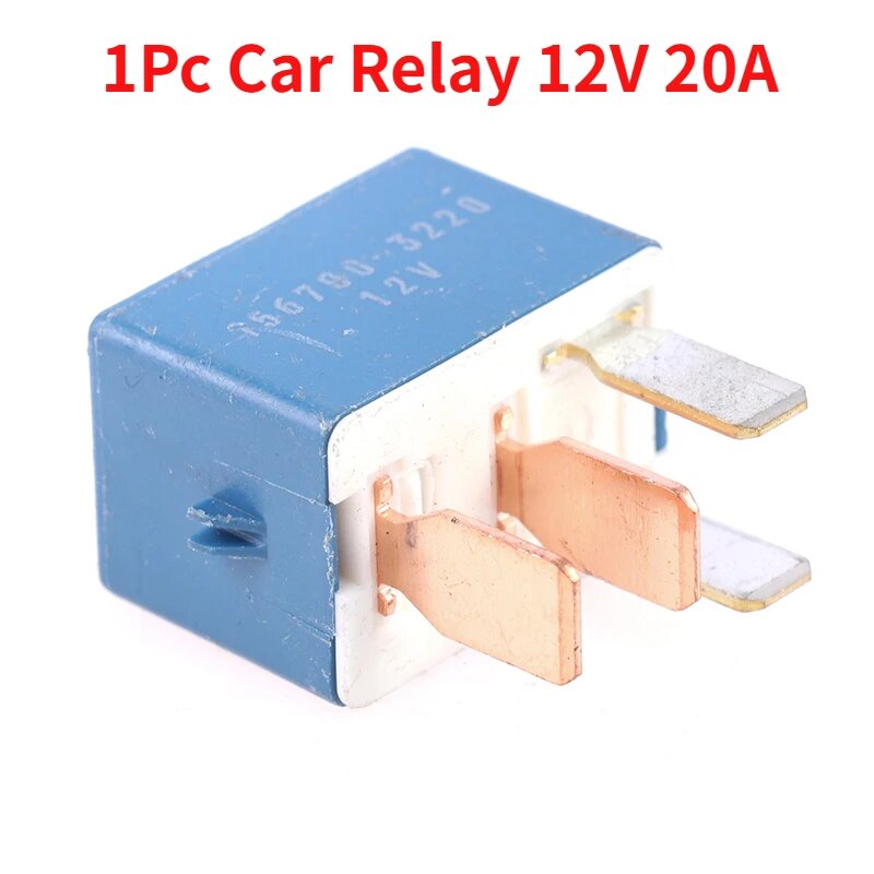 Синее автомобильное реле Denso 12В 20А 4-контактное