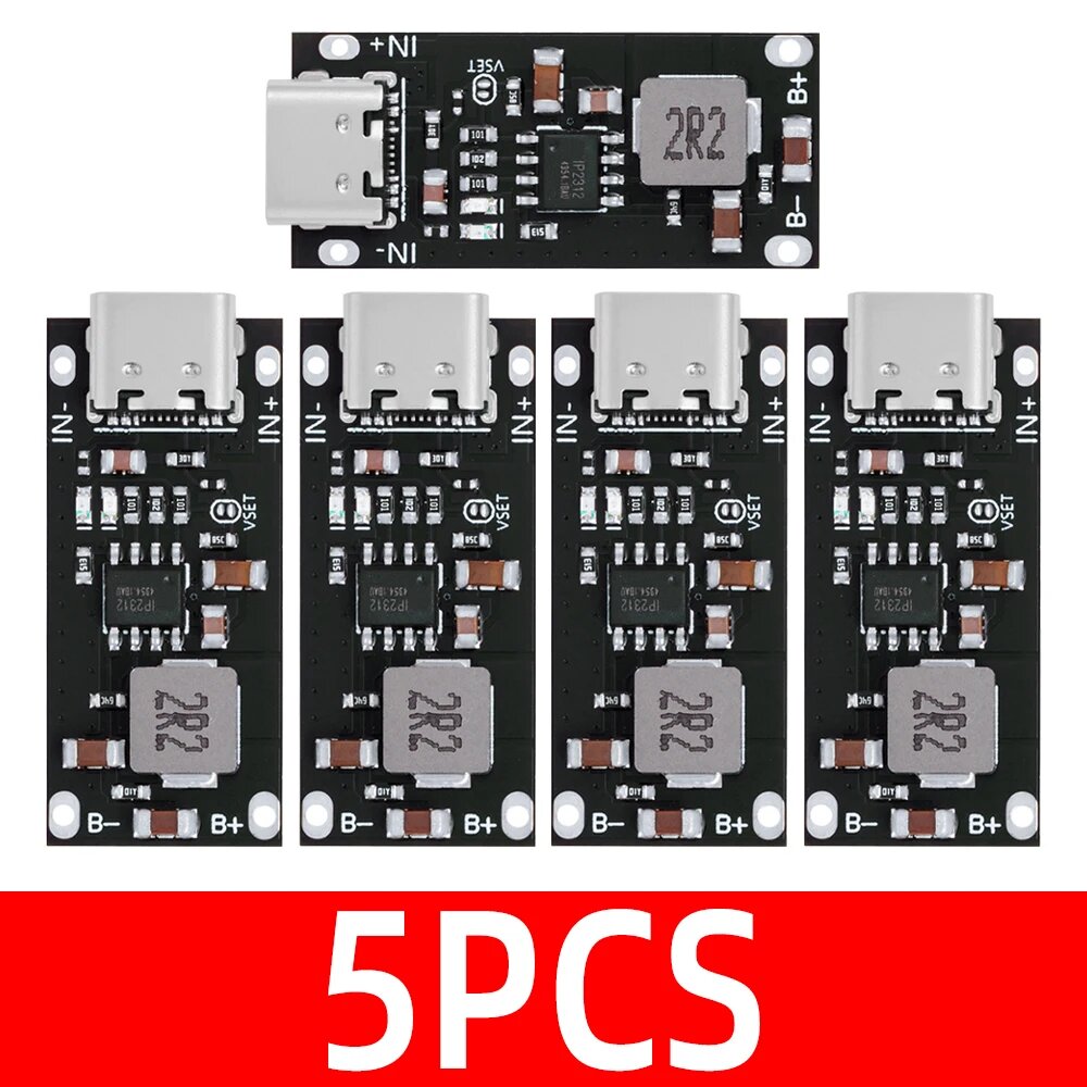 5шт USB Type-C Модуль зарядки Baishundianzi 2R2