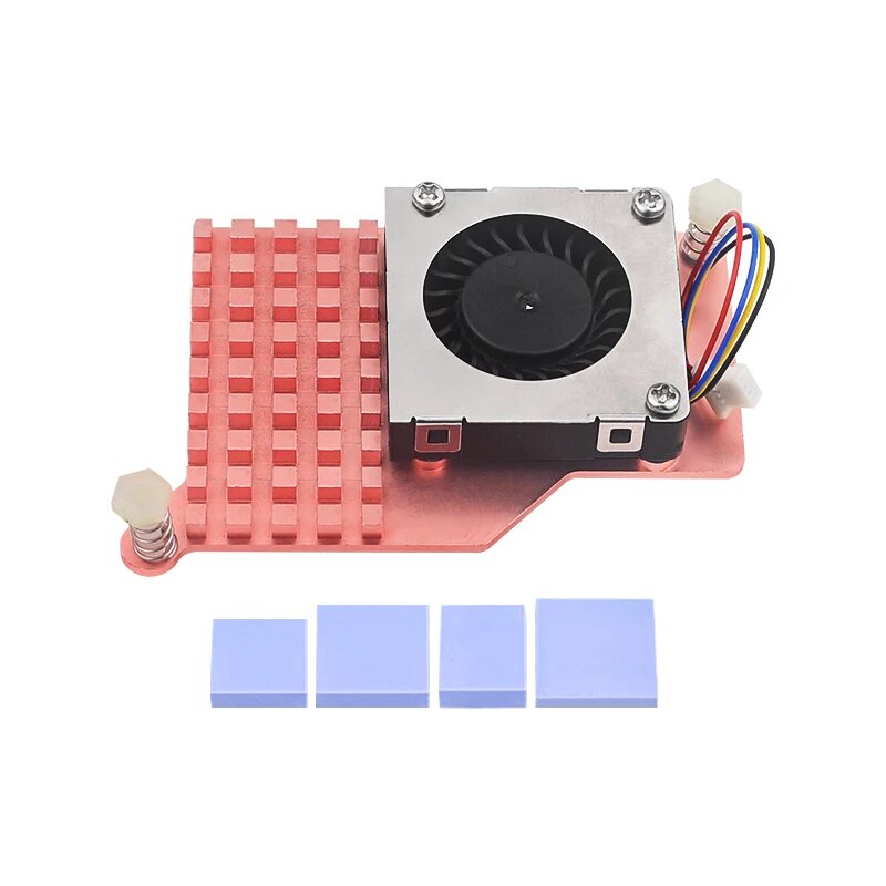 SHCHV Активный кулер для Raspberry Pi 5, медный радиатор
