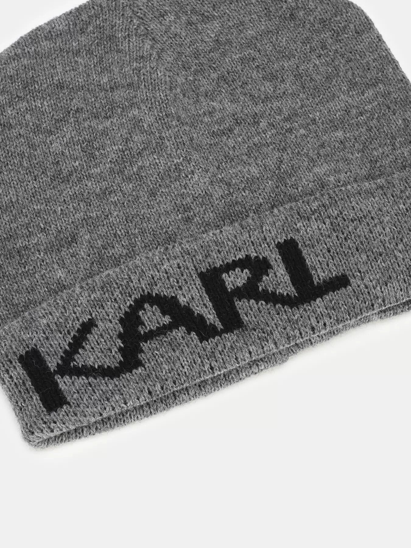 Шапка Karl Lagerfeld для мужчин, размер L, серый — фото 1