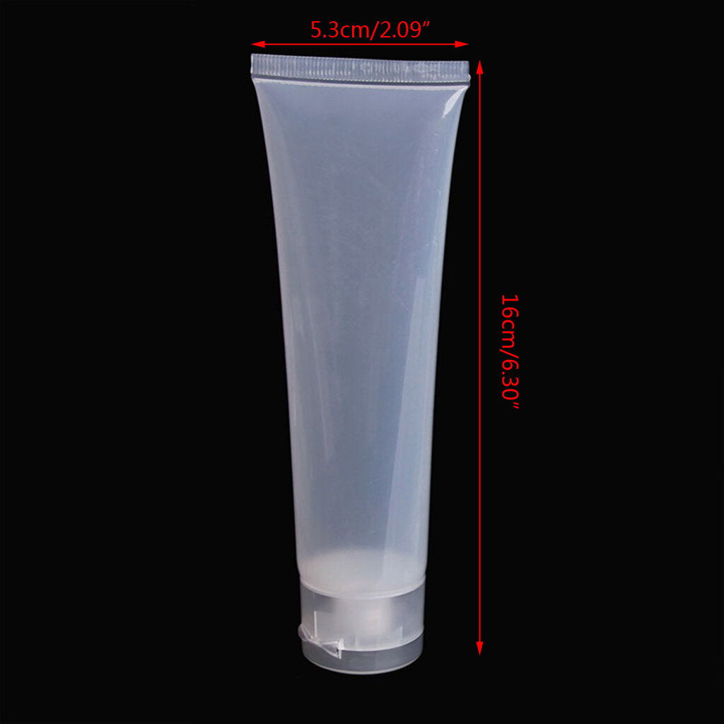 1шт Пустых Пластиковых Портативных Тюбиков Сжимают Косметический Крем-Лосьон Для Путешествий