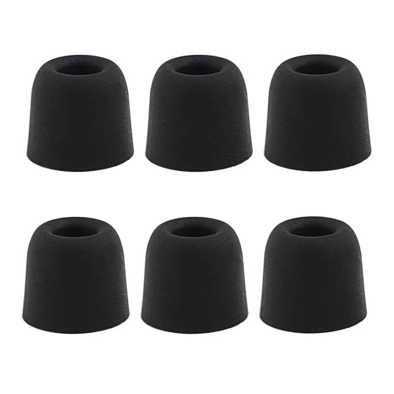 Наконечники для наушников SZKOSTON T400 пенные 2 шт/6 шт 6PCS Black