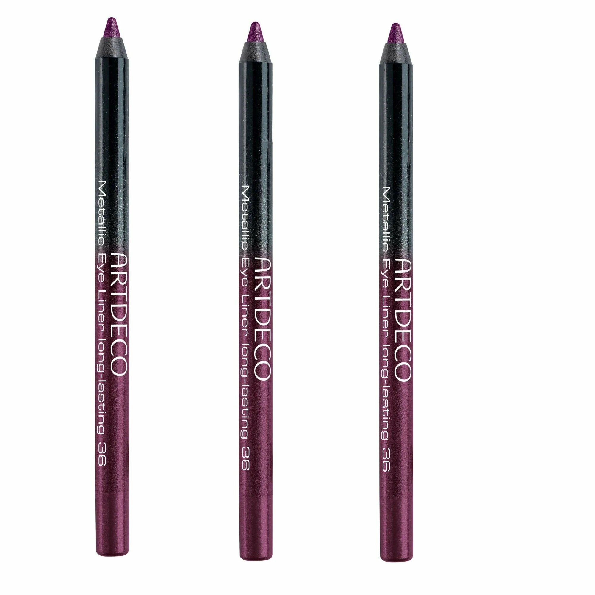Карандаш для век Artdeco Metallic Eye Liner long-lasting: тон 36, 1,2 г, 3 шт